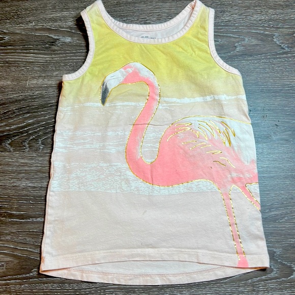 OshKosh B'gosh | Shirts & Tops | Osh Kosh Pink Flamingo Tank Top Girls ...